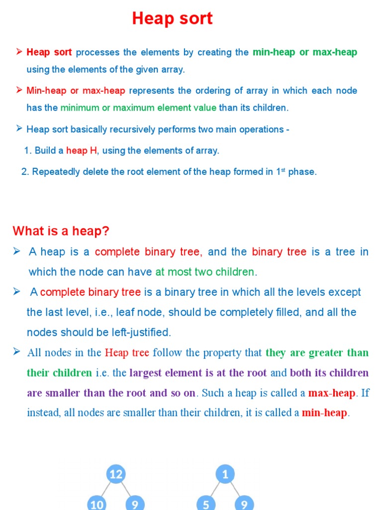 Heap Sort Min-Heap or Max-Heap | PDF | Computer Programming | Theoretical Computer Science