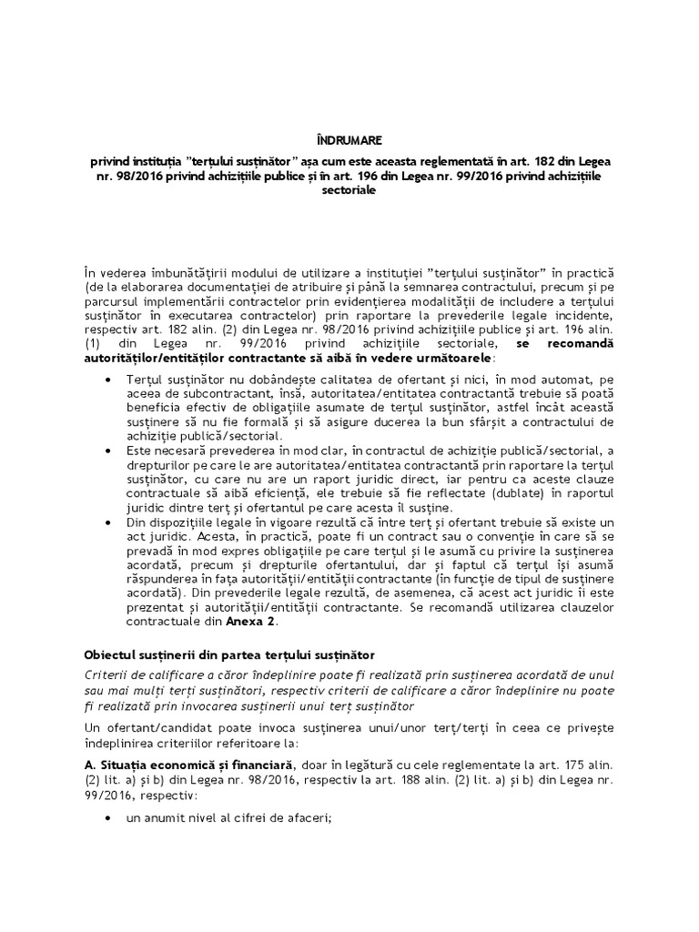 Indrumare Tert Sustinator 25.01.2022 | PDF