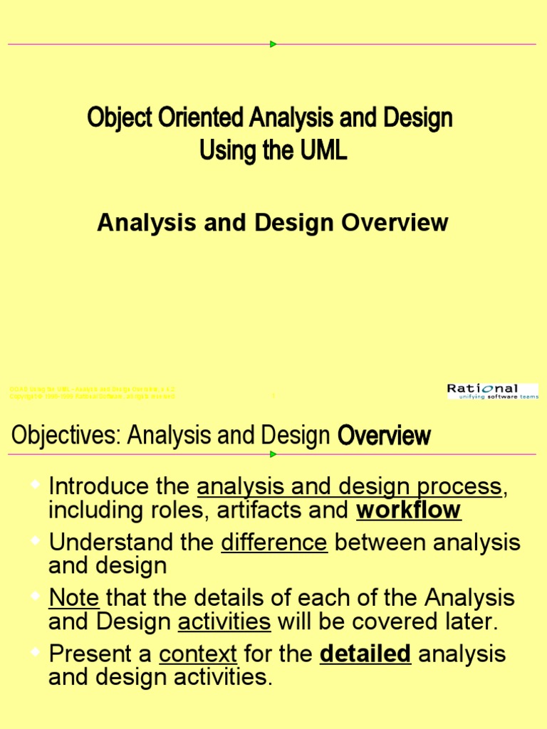Object Oriented Analysis and Design Using The UML | PDF | Use Case | Unified Modeling Language