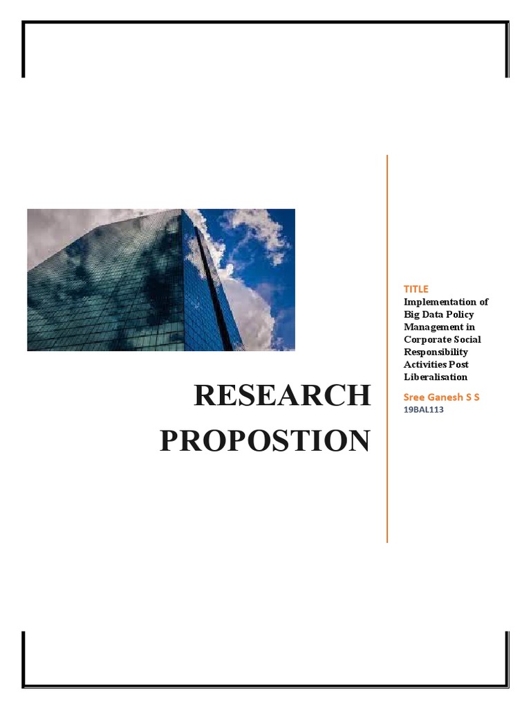 Research Proposal For Company Law | PDF | Corporate Social ...