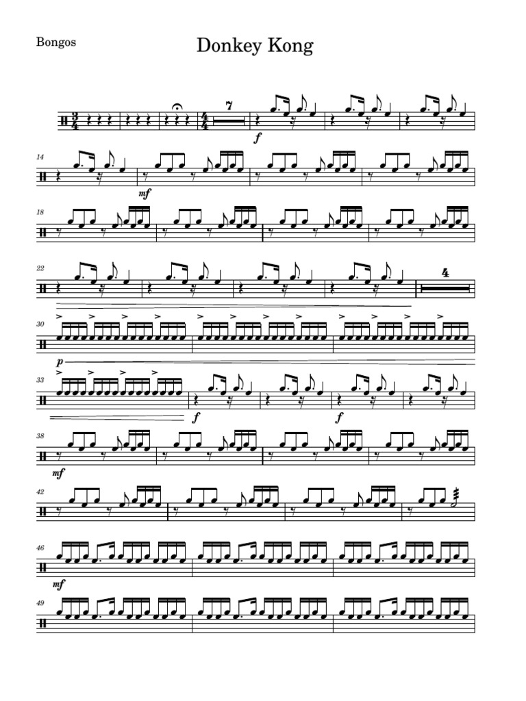 Donkey Kong Percussion Bongos | PDF