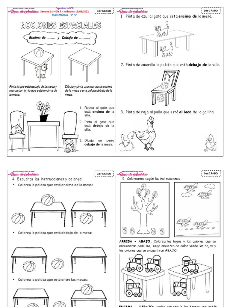Actividades de Coloreo para 1er Grado | PDF