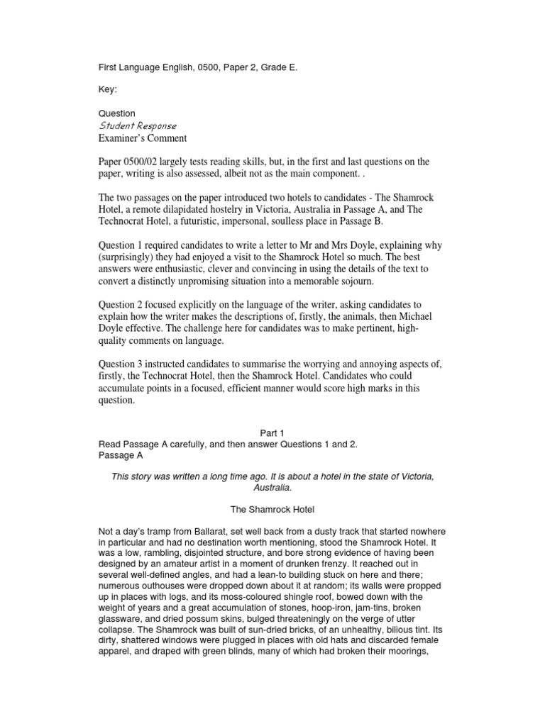 Eng Paper Practice | PDF