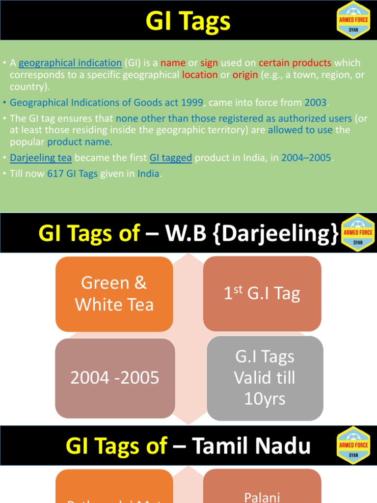 Important GI Tags | PDF | Indian Cuisine | Desi Cuisine