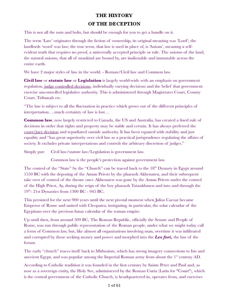 History of 'Law' | PDF | Trust Law | Rule Of Law