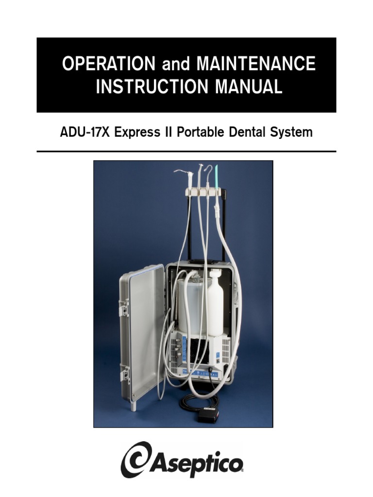 Aseptico Adu-17x Manual | PDF | Electrical Connector | Water