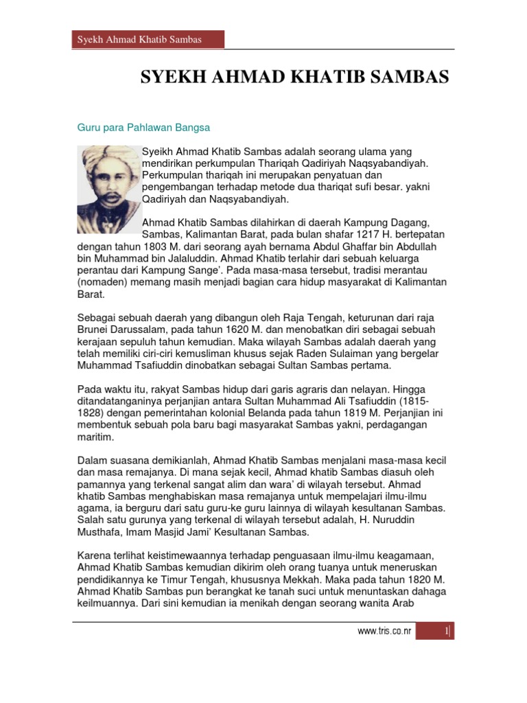 Syekh Ahmad Khatib Sambas | PDF