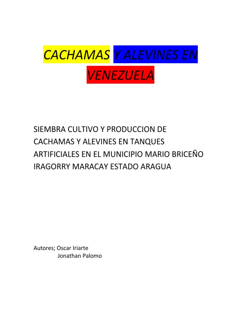 Proyecto Jonathan Alevines | PDF | Venezuela | Agricultura