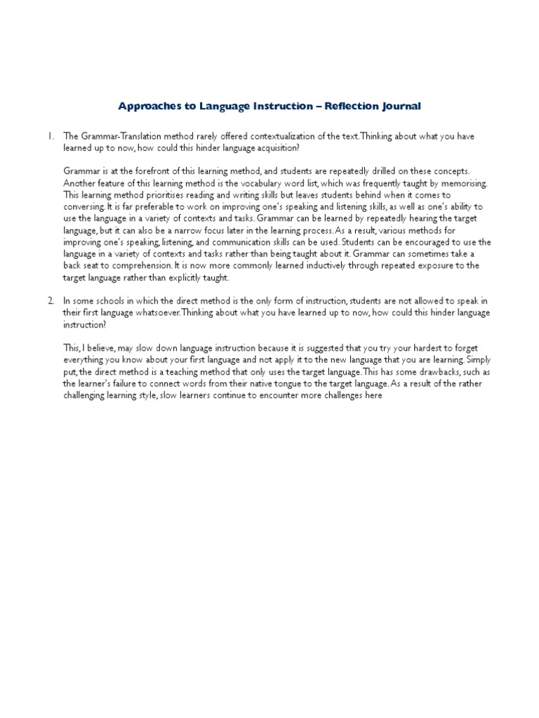 Introduction To English Language Teaching | PDF | Second Language ...