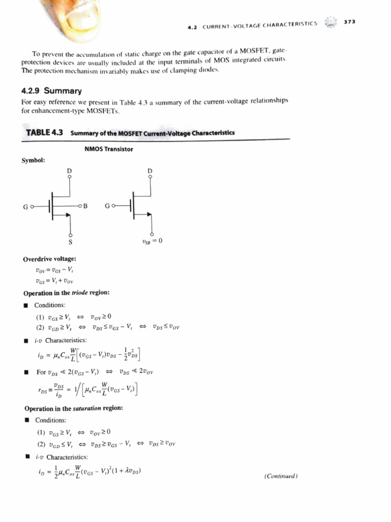 Mosfet Notes | PDF | Mosfet | Field Effect Transistor