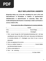 Aadhaar Self Declaration Form | PDF