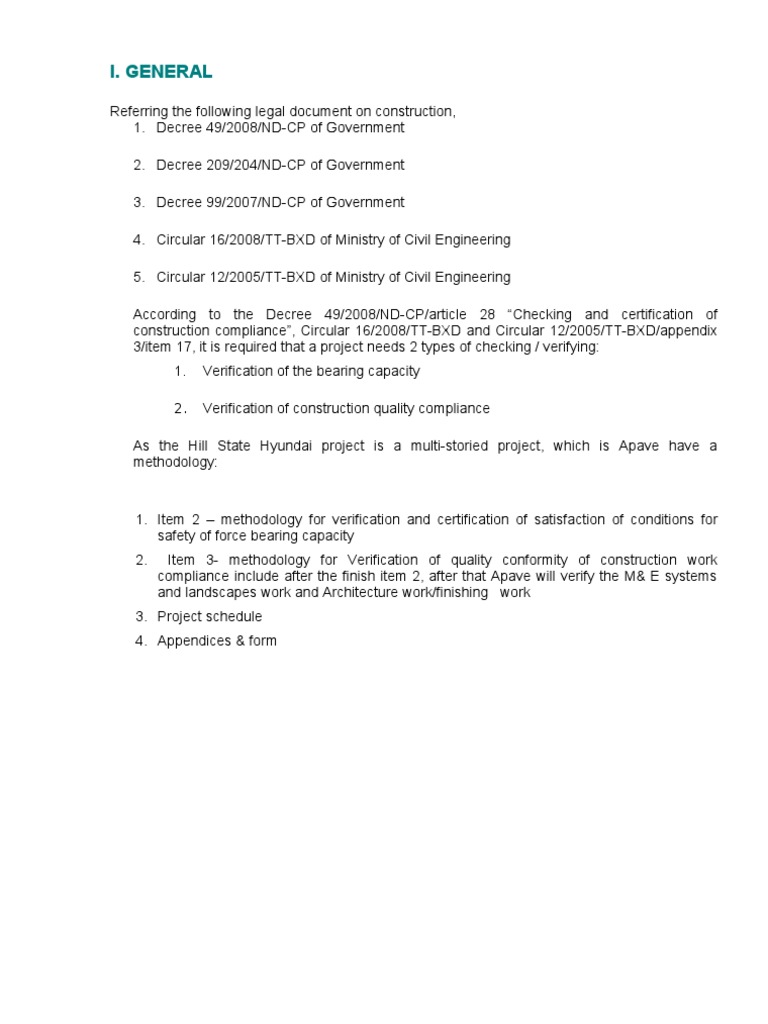 Conformity Assessment Scope of Work | PDF | Deep Foundation ...