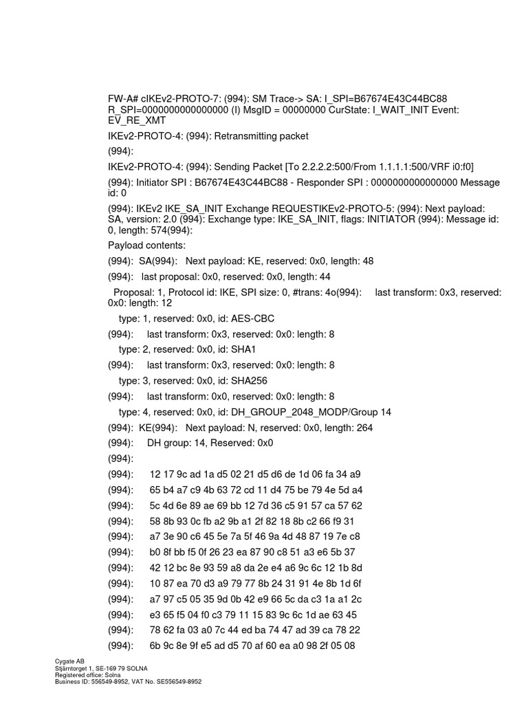 Cygate AB Stjärntorget 1, SE-169 79 SOLNA Registered Office: Solna ...