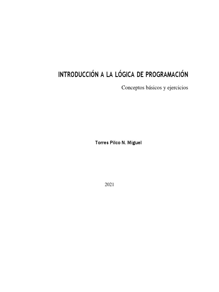 Introducción a la Programación | PDF | Programación | Programa de ...