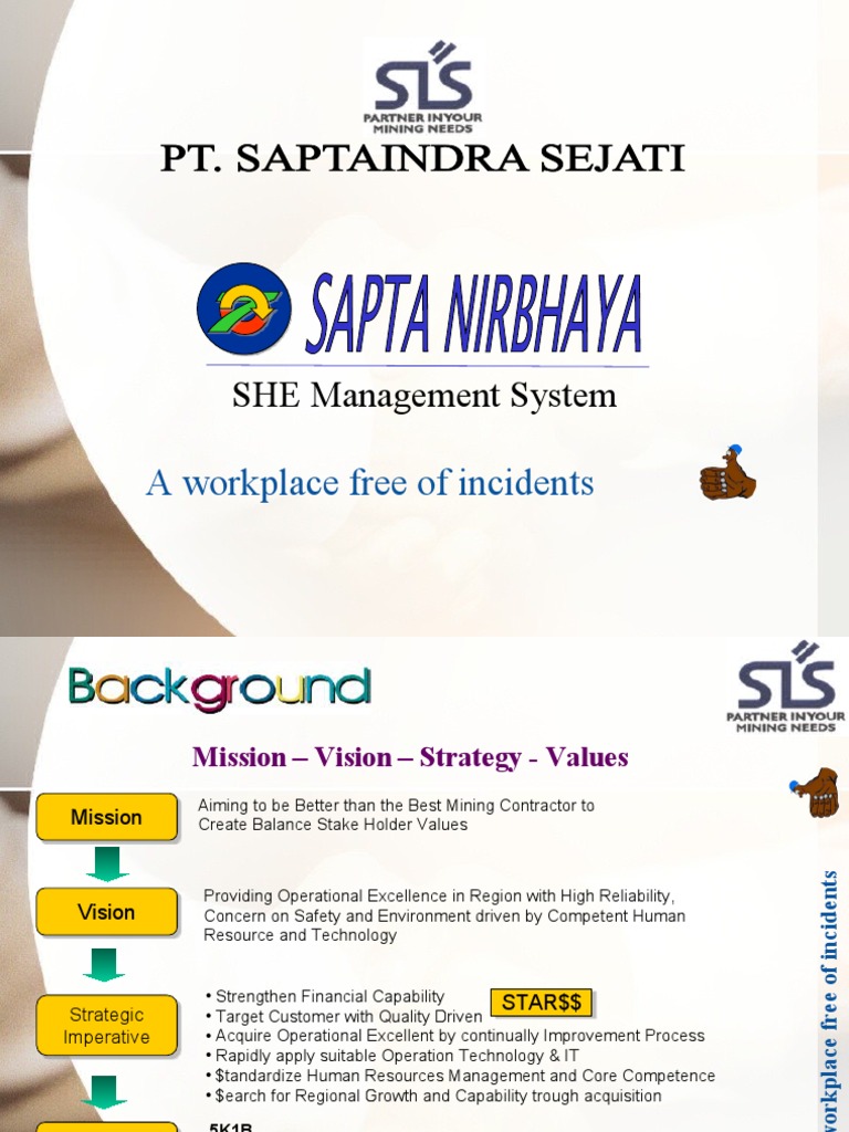 A Workplace Free of Incidents: SHE Management System | PDF | Business ...