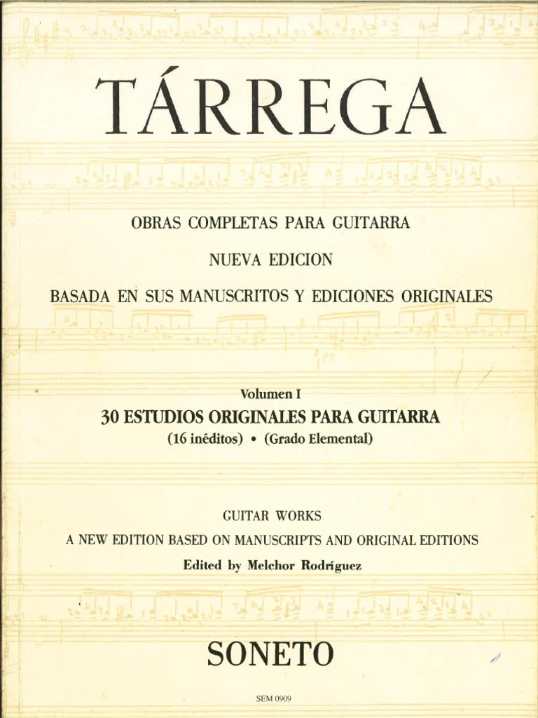 TARREGA Obras Completas para Guitarra | PDF