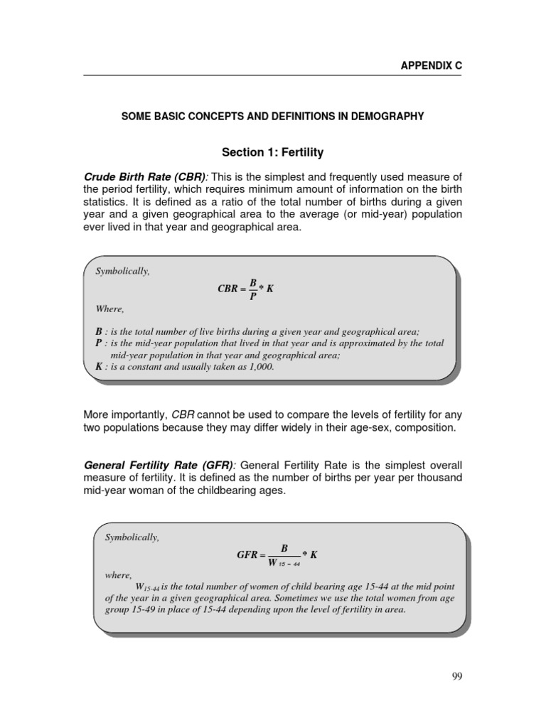 Rumus Demografi | PDF | Total Fertility Rate | Maternal Death