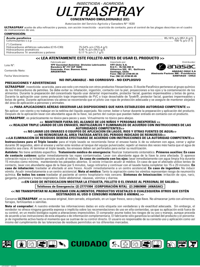 Ultraspray - 14 07 2017 | PDF | Agua | Alimentos