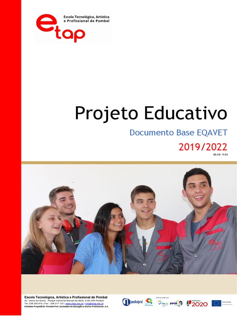 Projeto Educativo: Documento Base EQAVET | Download grátis PDF | Desenvolvimento profissional ...