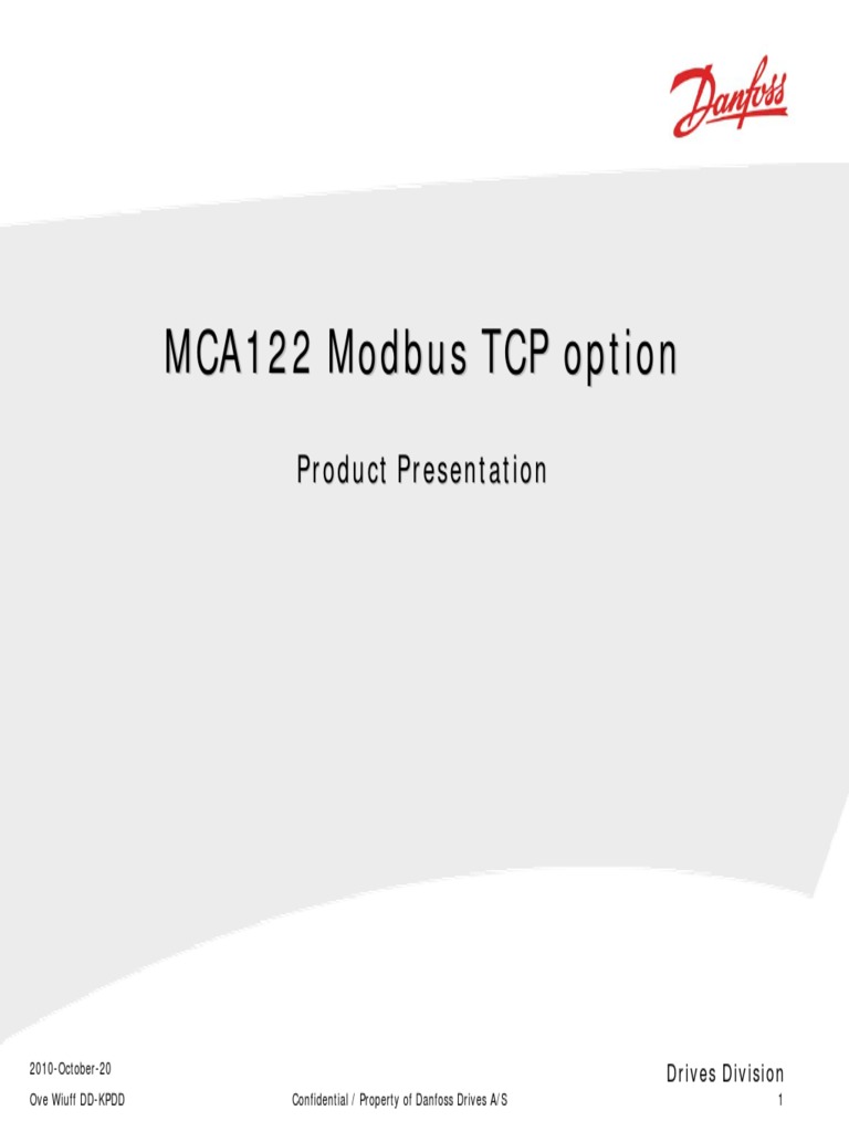 MCA122 Modbus TCP Product Overview | PDF | Network Topology | Computer ...