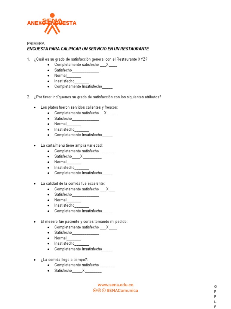 Anexo - Encuesta - AA4 - EV01 Evidencia Numero 4 | PDF