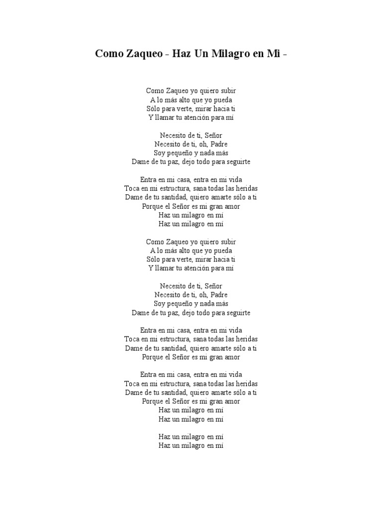 Como Zaqueo | PDF