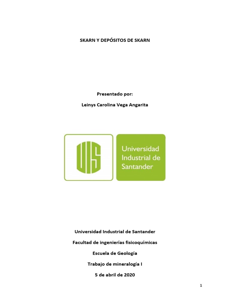 Skarn y Depósitos de Skarn | PDF | Minerales | Rocas
