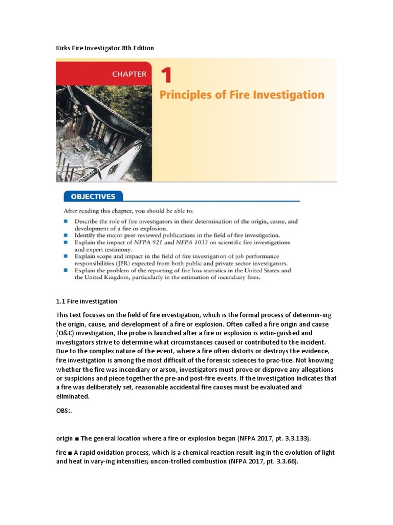 Kirks Fire Investigator 8th Edition - Inglês Versao Final 2 | Download ...