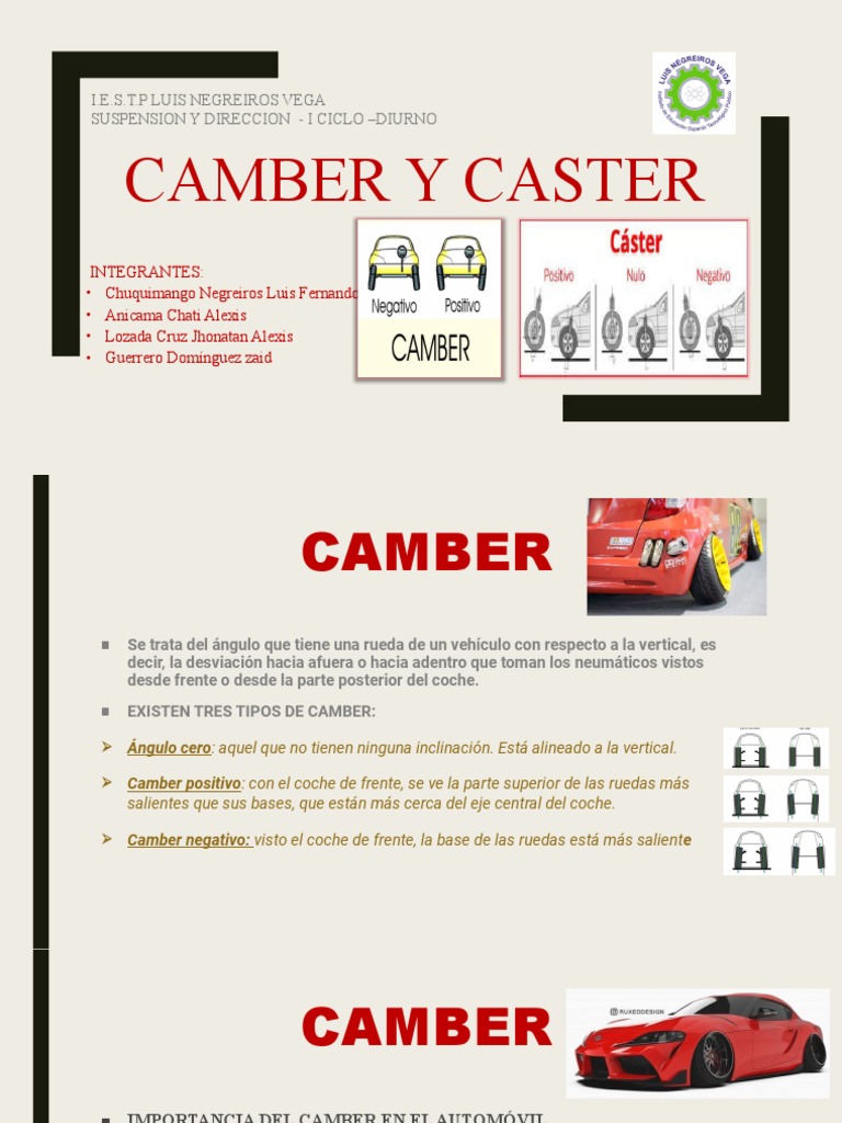 Camber y Caster | PDF | Direccion | Vehículos