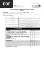 Work Immersion Evaluation Form | PDF | Competence (Human Resources) | Behavioural Sciences