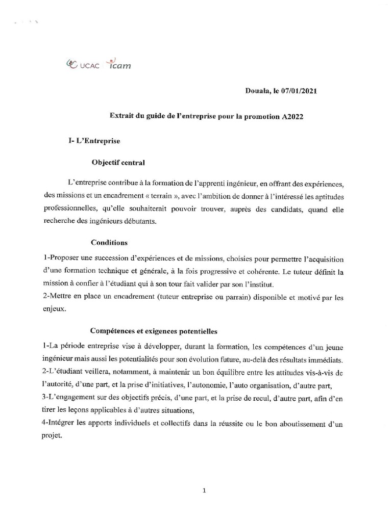 Extrait Guide de L'entreprise - A2022 | PDF | Business | Ingénieur