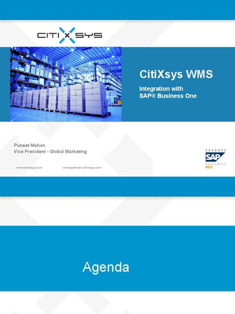 Citixsys Wms | PDF | Warehouse | Inventory