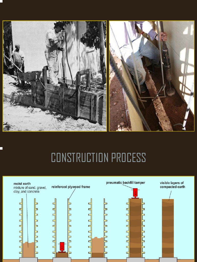 Rammed Earth Construction Part 21210466806514 | PDF | Soil | Wall