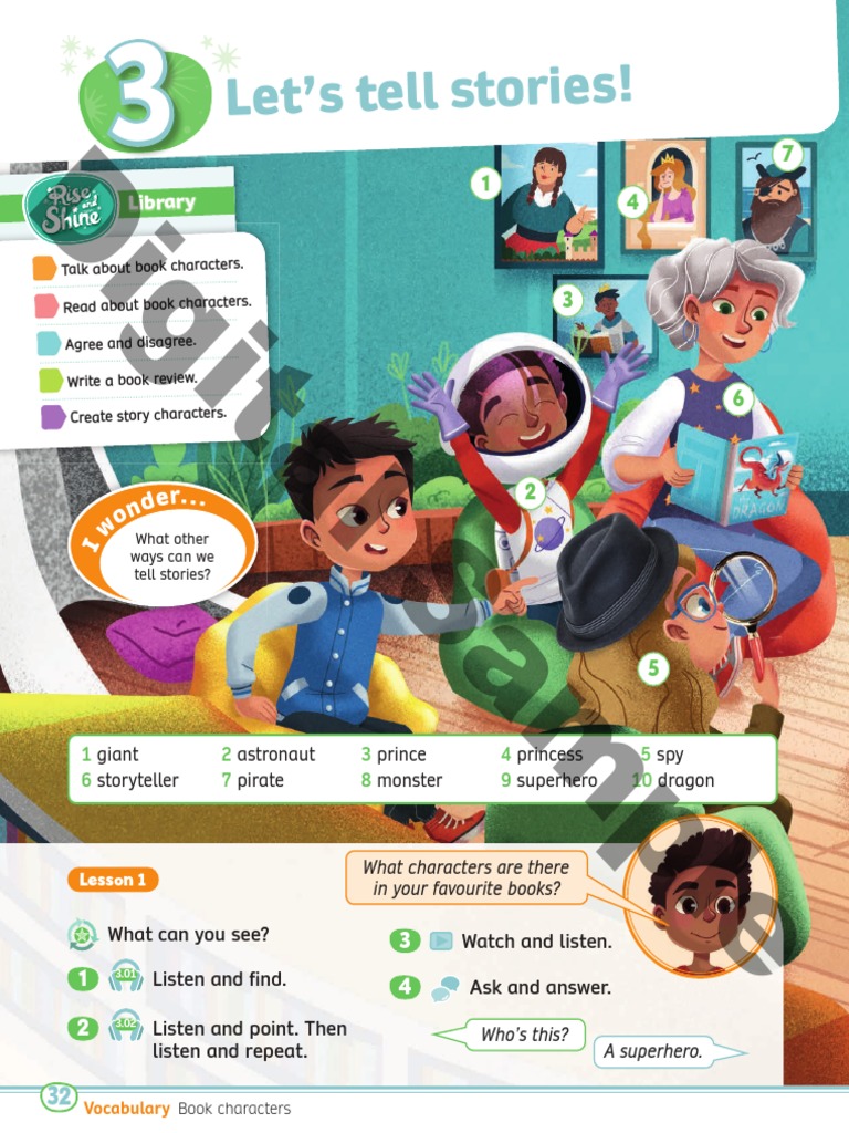 Rise & Shine BrE Pupil's Book Level 3 Unit 3 | PDF | Storytelling