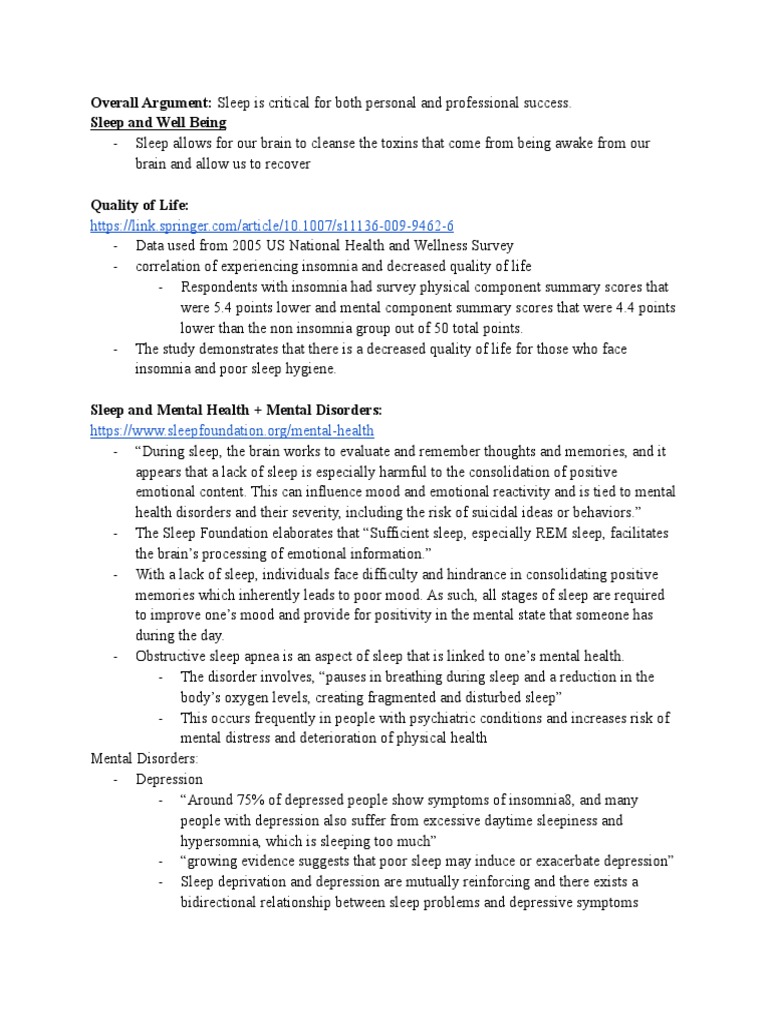 Research Arc 2 - Project 3 | PDF | Sleep | Sleep Deprivation