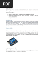 Proyecto Carro Arduino | PDF | Arduino | Bluetooth