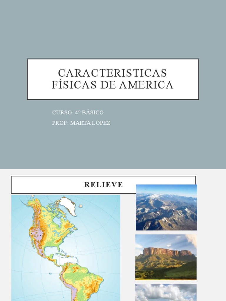 Características Físicas de América | PDF