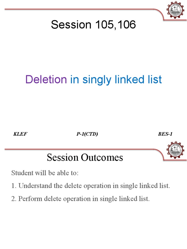 Single Linked List - Deletion | Download Free PDF | Theoretical Computer Science | Information ...