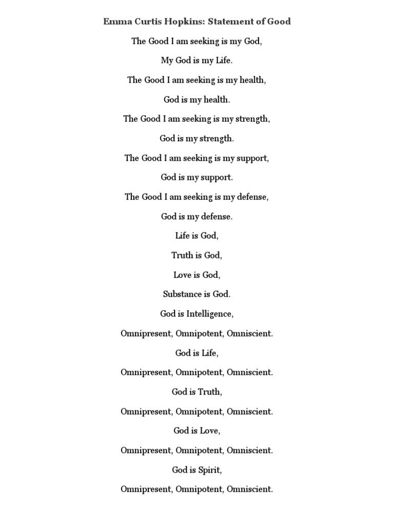 Emma Curtis Hopkins | PDF