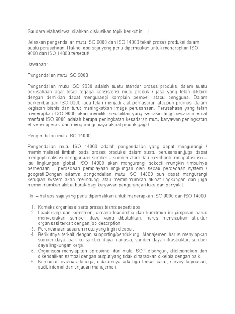 Diskusi 5 Pengantar Bisnis | PDF