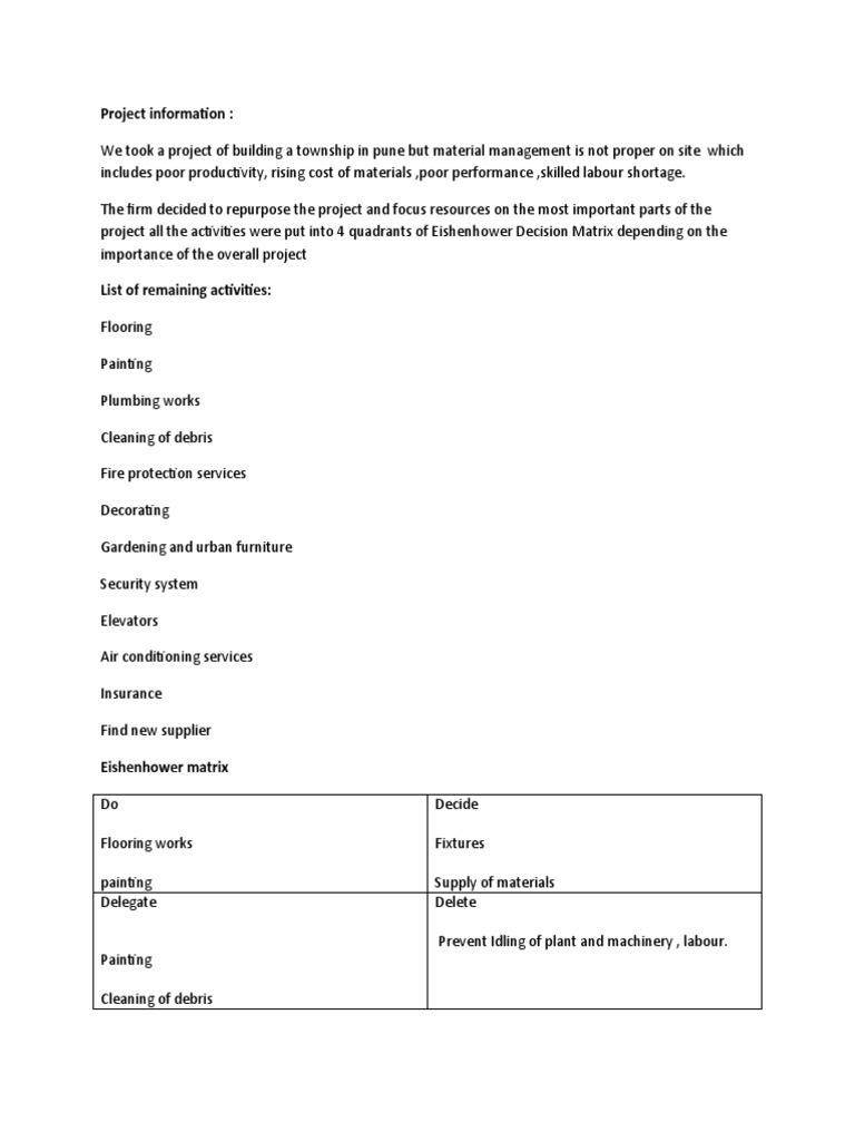 Project Information | PDF