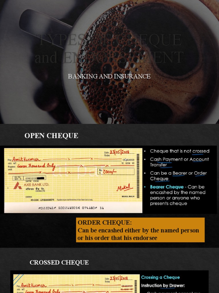 Types of Cheque | PDF