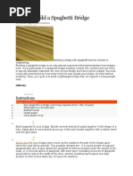 Spaghetti Bridge Building Activity Guide | PDF