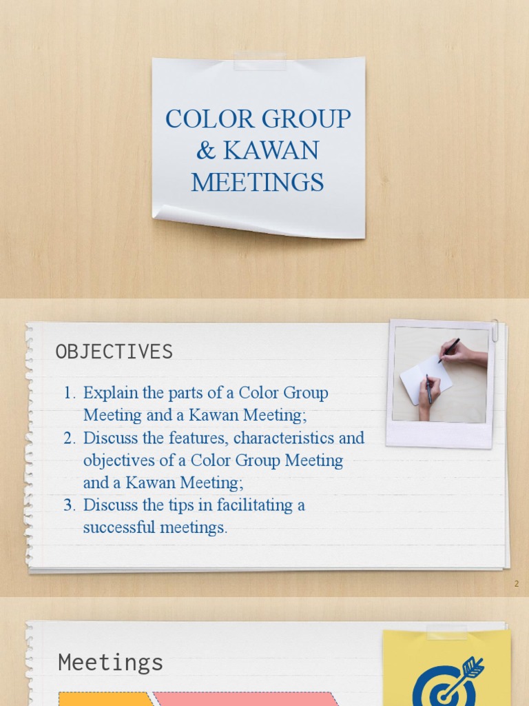 Kawan and Color Group Meeting Guide | PDF | Foreign Language Studies