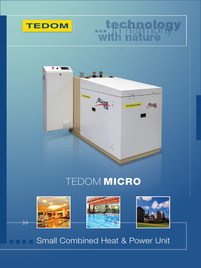 Tedom MICRO EN | PDF | Cogeneration | Power (Physics)