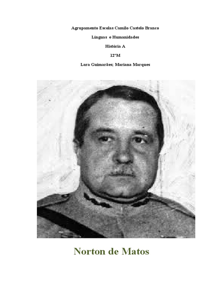 Biografia do General Norton de Matos | PDF | República | Portugal