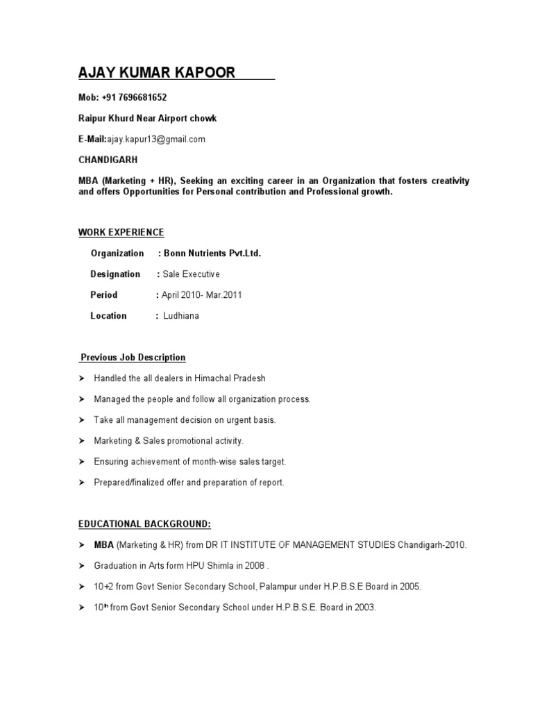 Ajay Resume | PDF