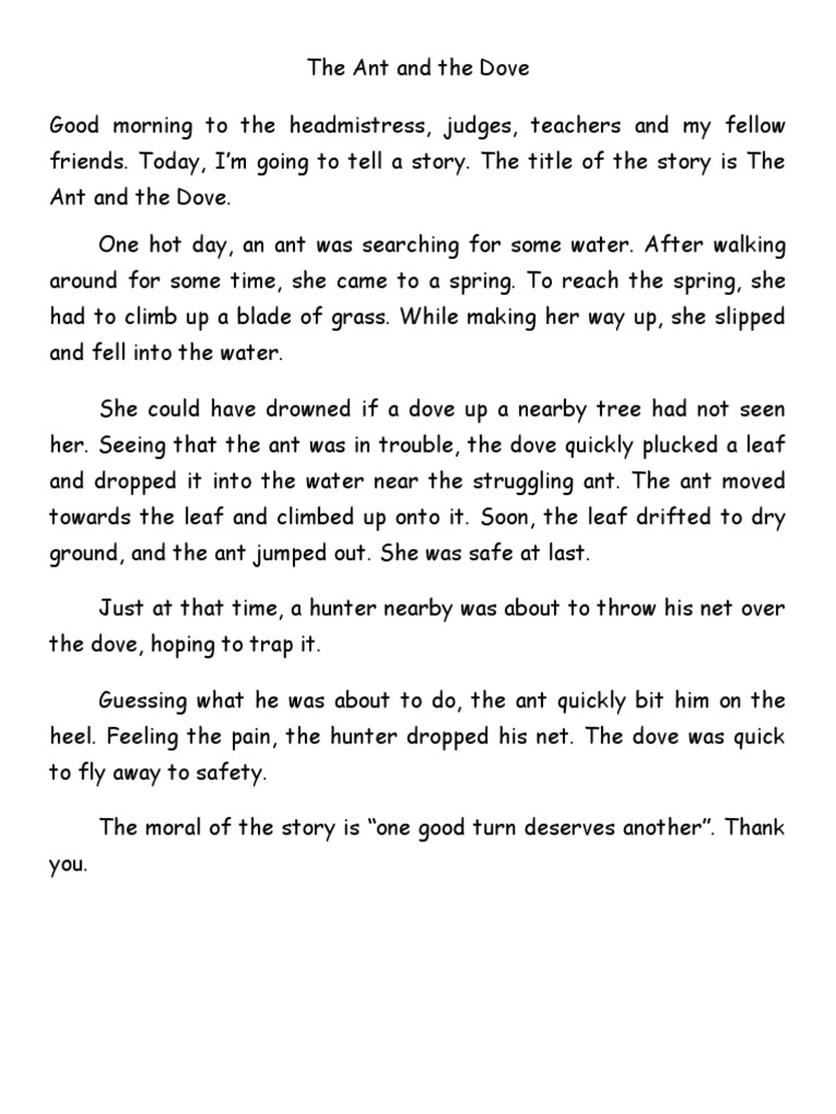 Y5 Story Telling Competition | PDF