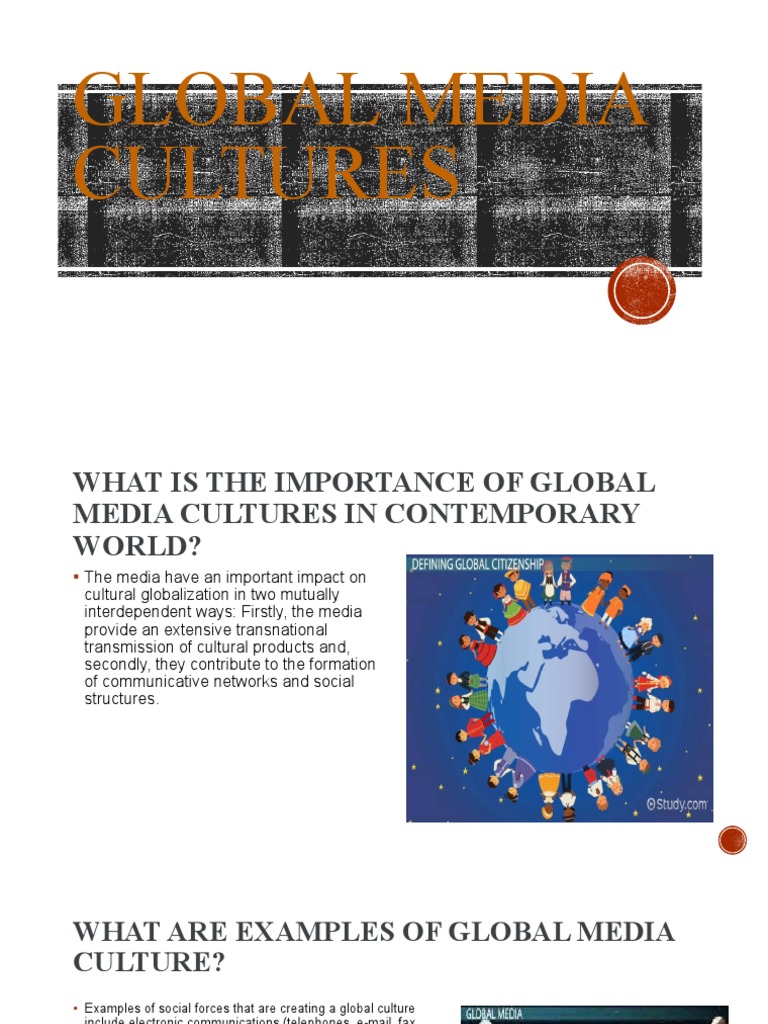 Global Media Cultures | PDF | Mass Media | Popular Culture & Media Studies