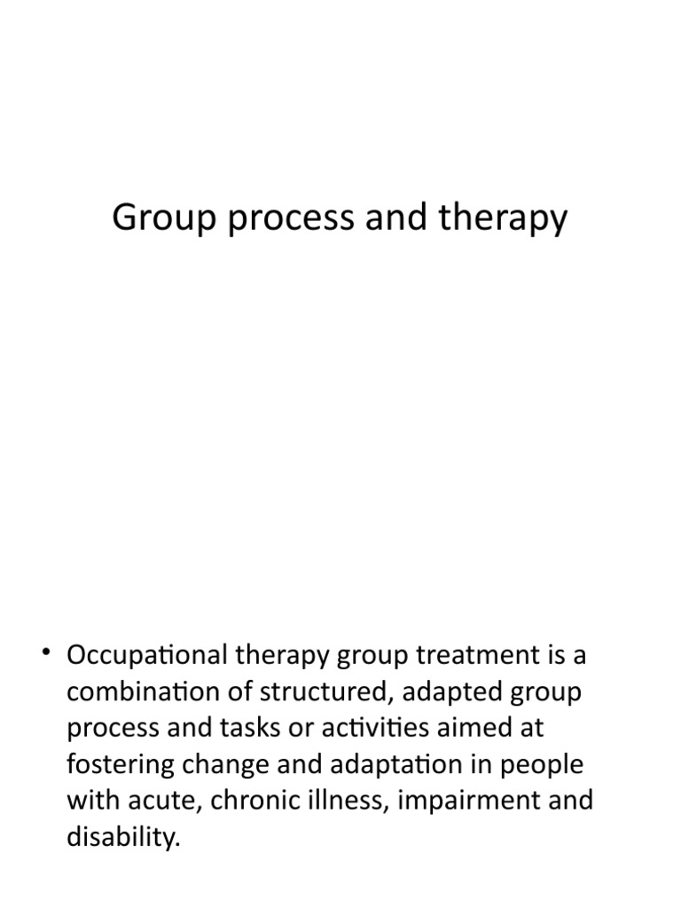 Group Process and Therapy | PDF | Occupational Therapy | Leadership